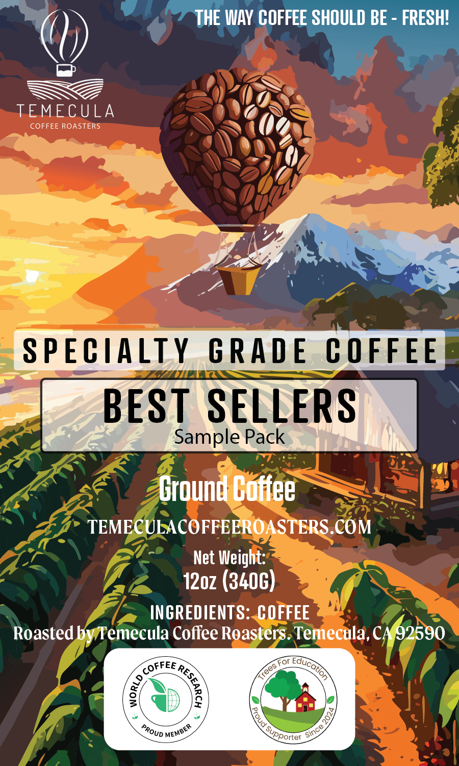 Best Sellers Sample Pack - Temecula Coffee Roasters